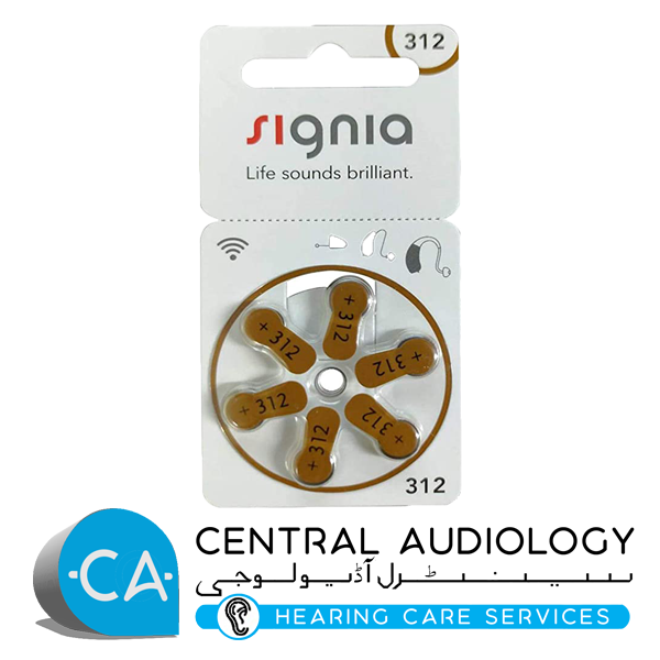 Signia Size 312 Hearing Aid Batteries - Central Audiology